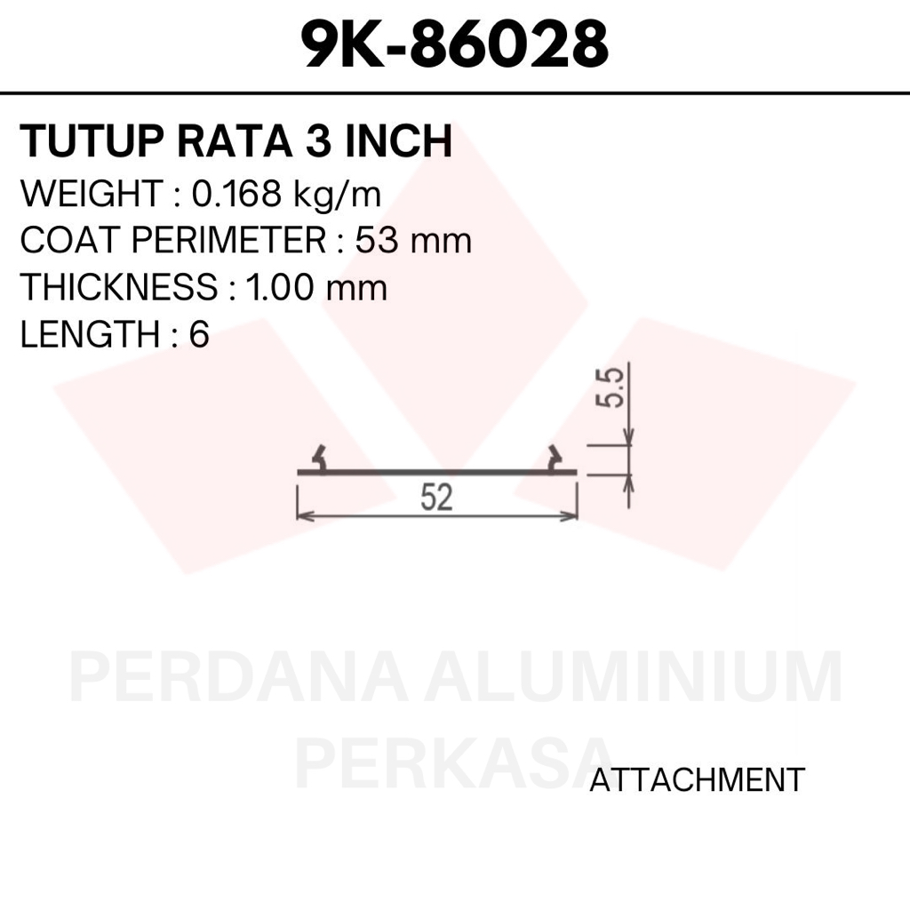 Jual ALUMINIUM BATANGAN BY YKK AP (9K-86028) | Shopee Indonesia