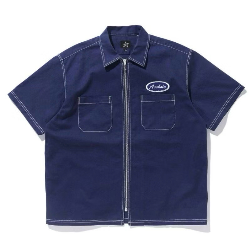 Jual Sai - Stevie Work Shirt Boxy Zipper Twill Cotton Boxy Fit | Shopee ...