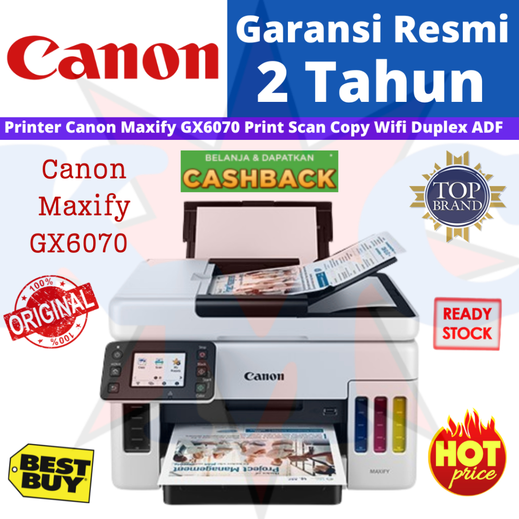 Jual Printer Canon Maxify GX4070 GX 4070 GX6070 GX 6070 All In One ...
