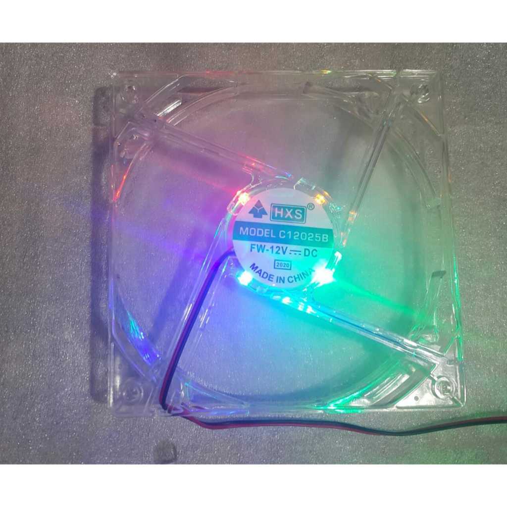 Jual FAN CASING 12CM TRANSPARANT LED KIPAS 12 CM TRANSPARAN CPU BAUT ...