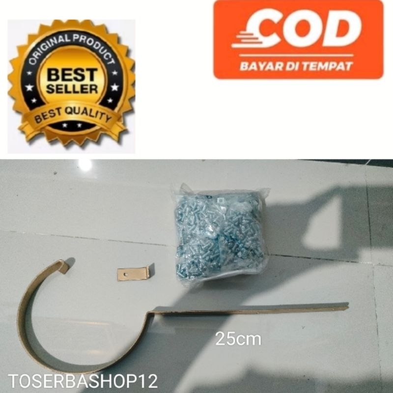 Jual Klem Talang Air Bulat Besi 8in dengan Gagang 25cm - Kuat dan Kokoh ...