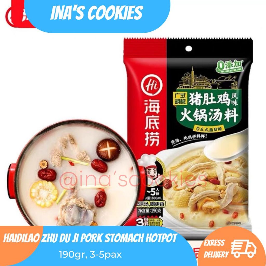 Jual Haidilao Zhu Du Ji Pork Stomach Soup Hotpot Kuah Kaldu Perut Babi ...