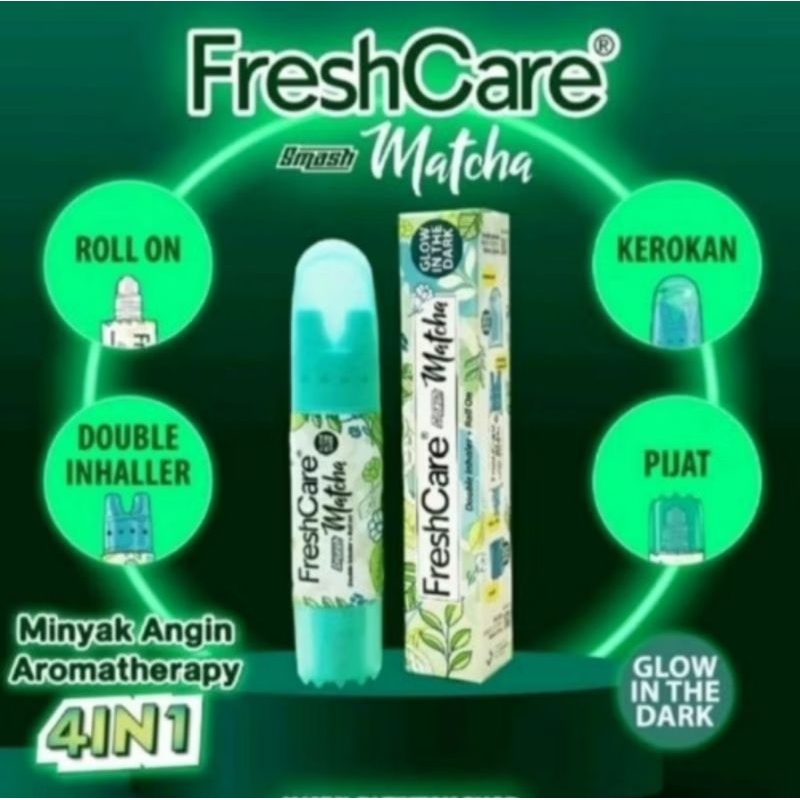 Jual FRESH CARE SMASH MATCHA 4 in 1, Minyak Angin Aromatherapy Double ...