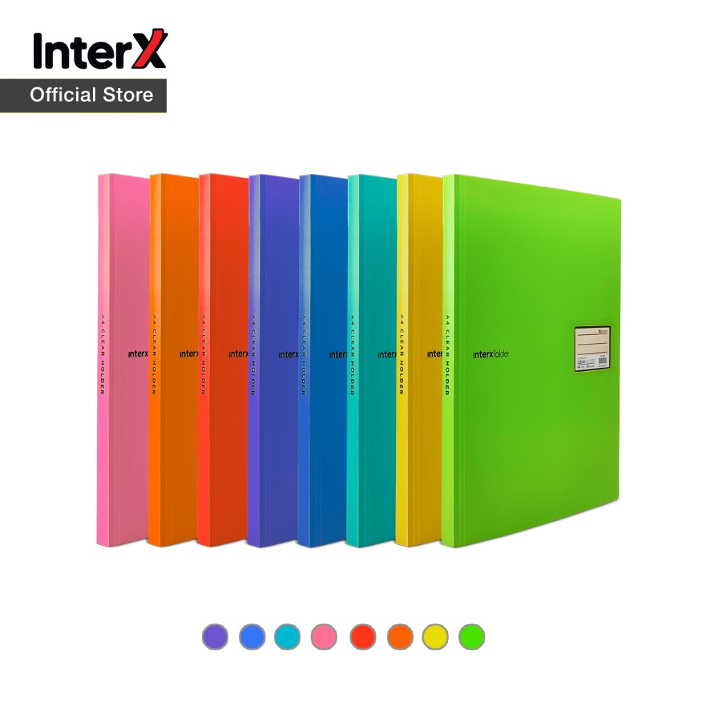 Jual InterX Folder Clear Holder Macarons / Document Keeper / Map ...