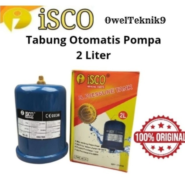 Jual OwelTeknik9 - Tabung Otomatis Pompa 2 Liter Besi PS-130 ISCO 100% ORIGINAL/Pressure Tank 2 ...