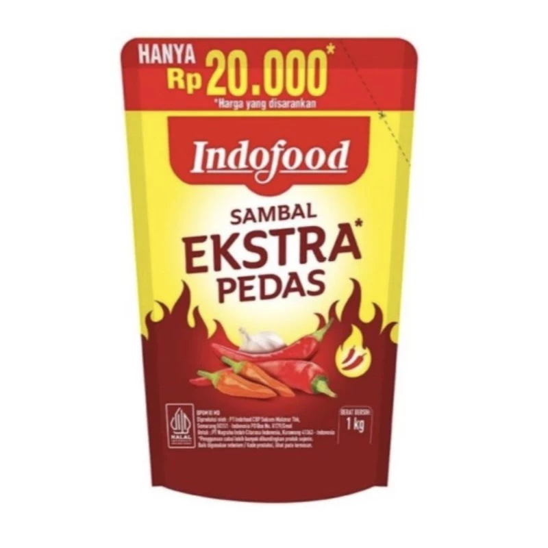 Jual Sambal Indofood Extra Pedas 1kg | Shopee Indonesia