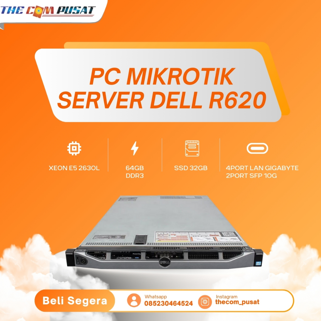 Jual Mikrotik Server Dell PowerEdge R620 Rack Sff | Shopee Indonesia