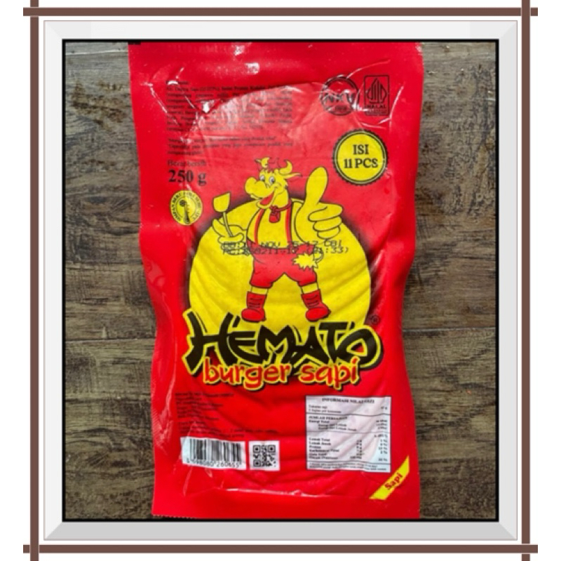 Jual Hemato Burger Sapi 250 gr - Beef Burger | Shopee Indonesia