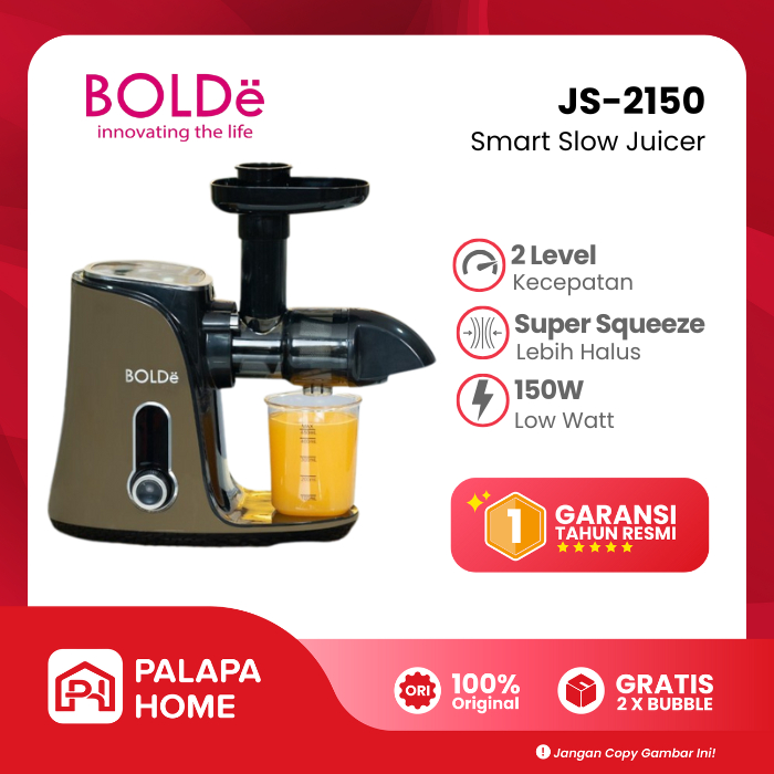Jual BOLDe Super Smart Slow Juicer Low Watt Oxidation | Blender Juice ...