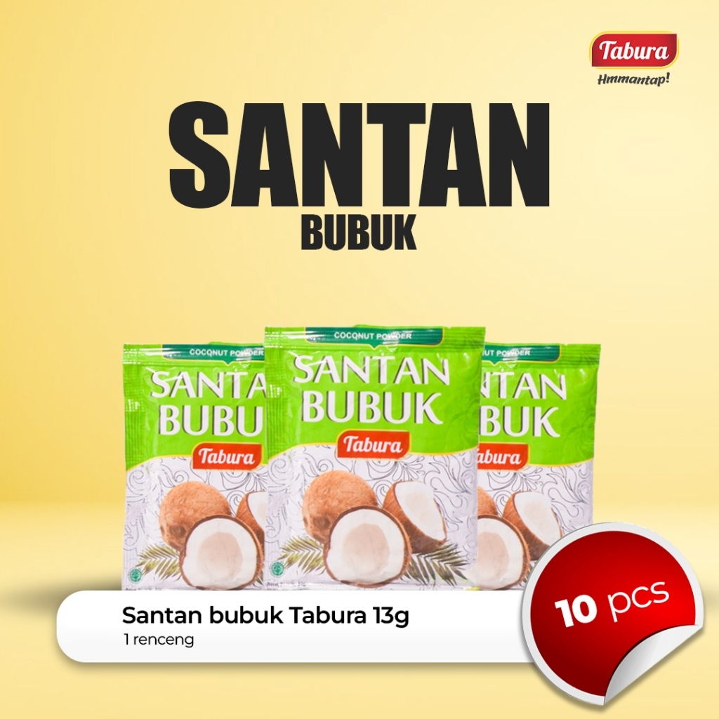 Jual TABURA SANTAN BUBUK 13 GRAM 1 RENCENG ISI 10 SASHET | Shopee Indonesia