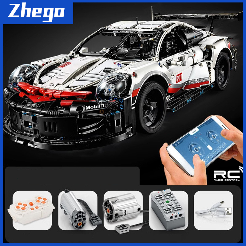 Jual 1580Pcs Mainan Besar jumbo isi Porsche 911 Model Mainan Blok ...