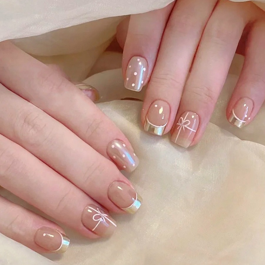 Jual Kuku Palsu Nail Art Dan Lem Gel Fake Nails Wisuda Aesthetic ...