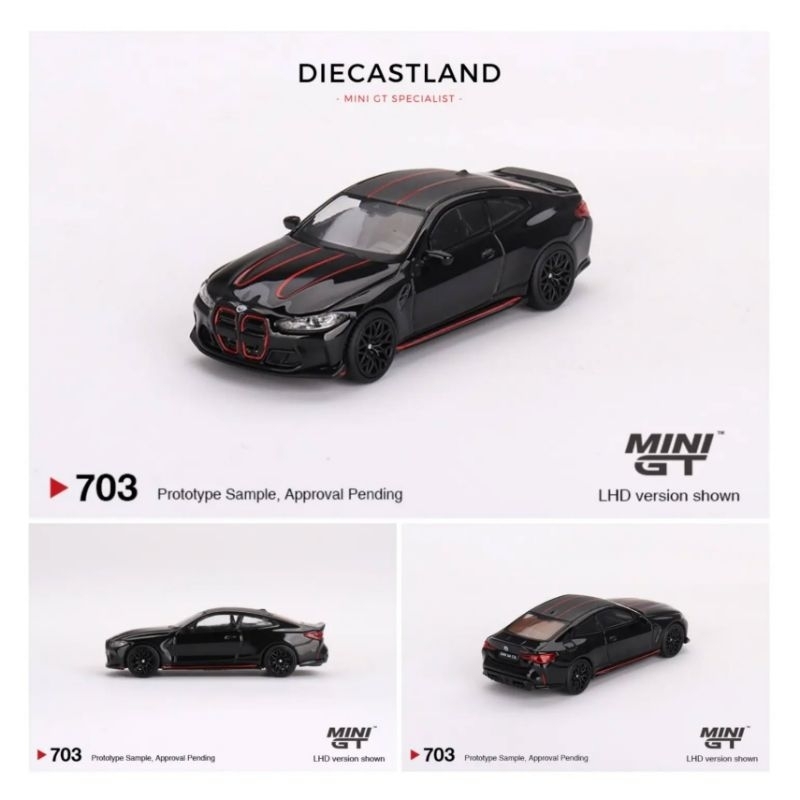 Jual Mini GT #703 BMW M4 CSL Black Sapphire MGT00703-R MiniGT MGT ...