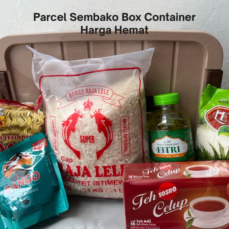 Jual Parcel Sembako Box Container Ekonomis, cocok untuk hantaran Paket ...