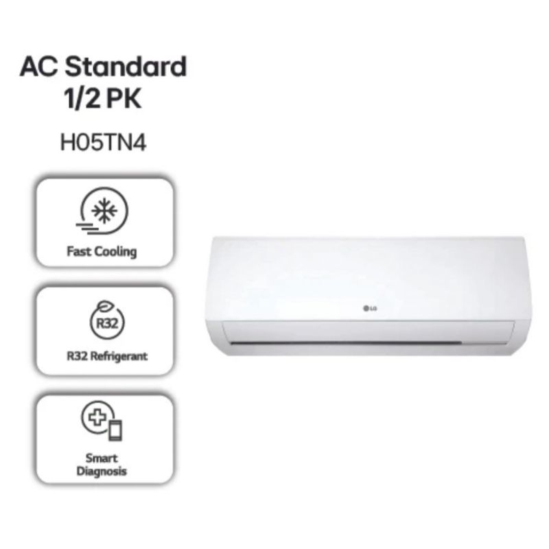 Jual AC Split LG 1/2 PK H05TN4 / H05 TN4 R32 Standard Turbo Cooling 0.5pk | Shopee Indonesia