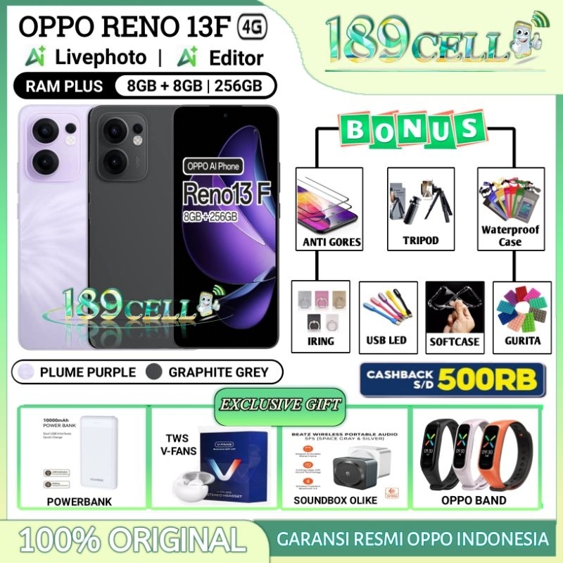 Jual OPPO RENO 13F 4G RAM 8/256 GB | OPPO RENO13 F 4G RAM 8/256 GB GARANSI RESMI OPPO INDONESIA ...