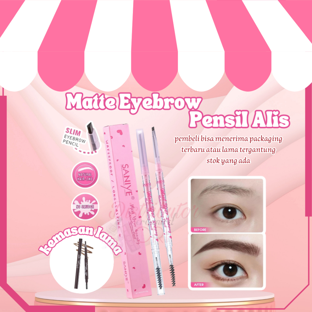 Jual SANIYE 【BPOM】 3 warna 2 In 1 Long Lasting Waterproof Auto-Rotation ...