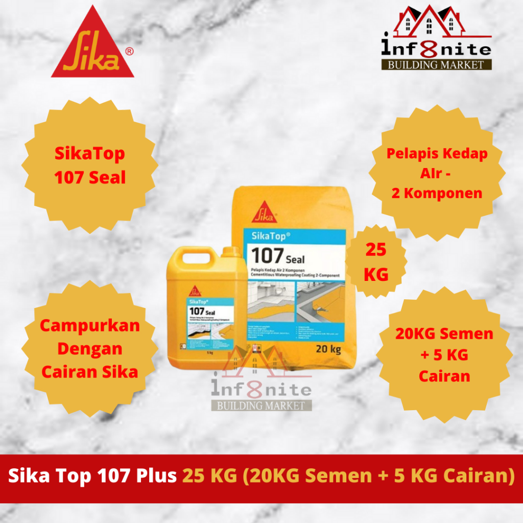 Jual Sikatop 107 Sika Top 107 Seal ID Sika Waterproofing 2 Komponen 25 Kg | Shopee Indonesia