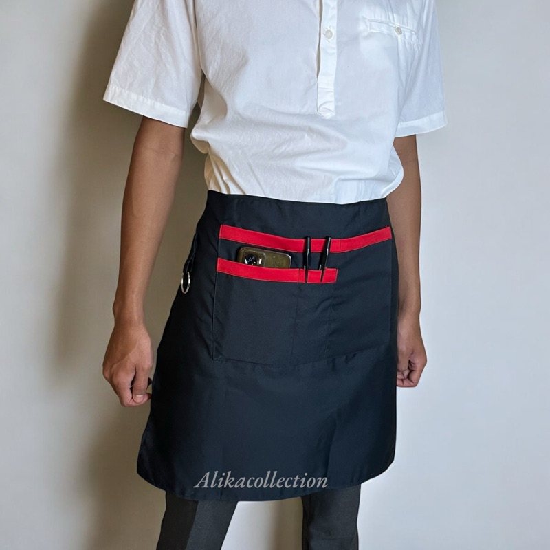 Jual celemek waiter apron setengah badan dewasa pria wanita | Shopee ...