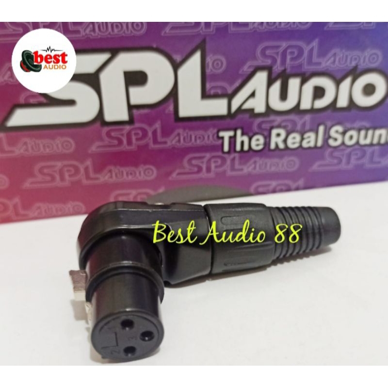 Jual jack jek socket canon XLR 3 pin female Bengkok SPL Audio GCA 1800L ...