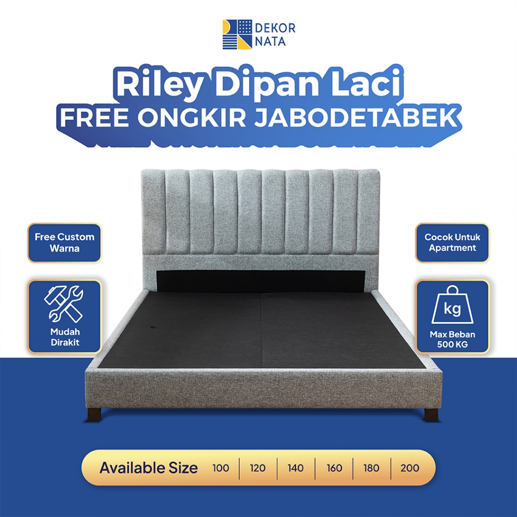 Jual [FREE RAKIT] Dekornata Riley Divan Tempat Tidur Laci Dipan ...