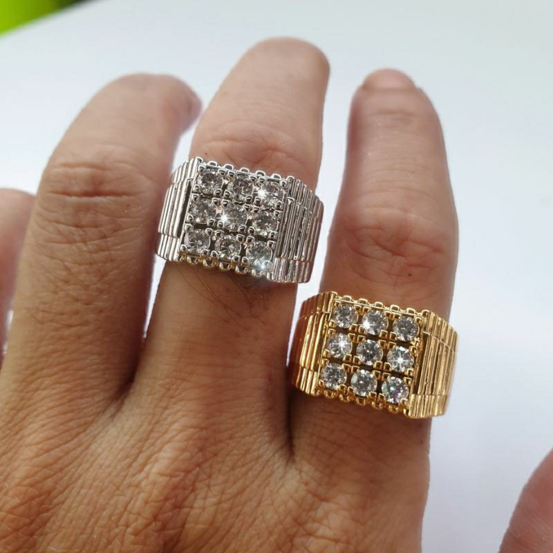 Jual Cincin Rolex Pria Cincin Berlian Swarovski Pria Cincin Perak ...