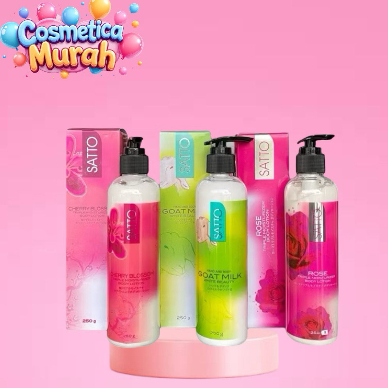 Jual (be,ax) SATTO HANDBODY LOTION PUMP 250 ML - PEMUTIH KULIT ALAMI ...