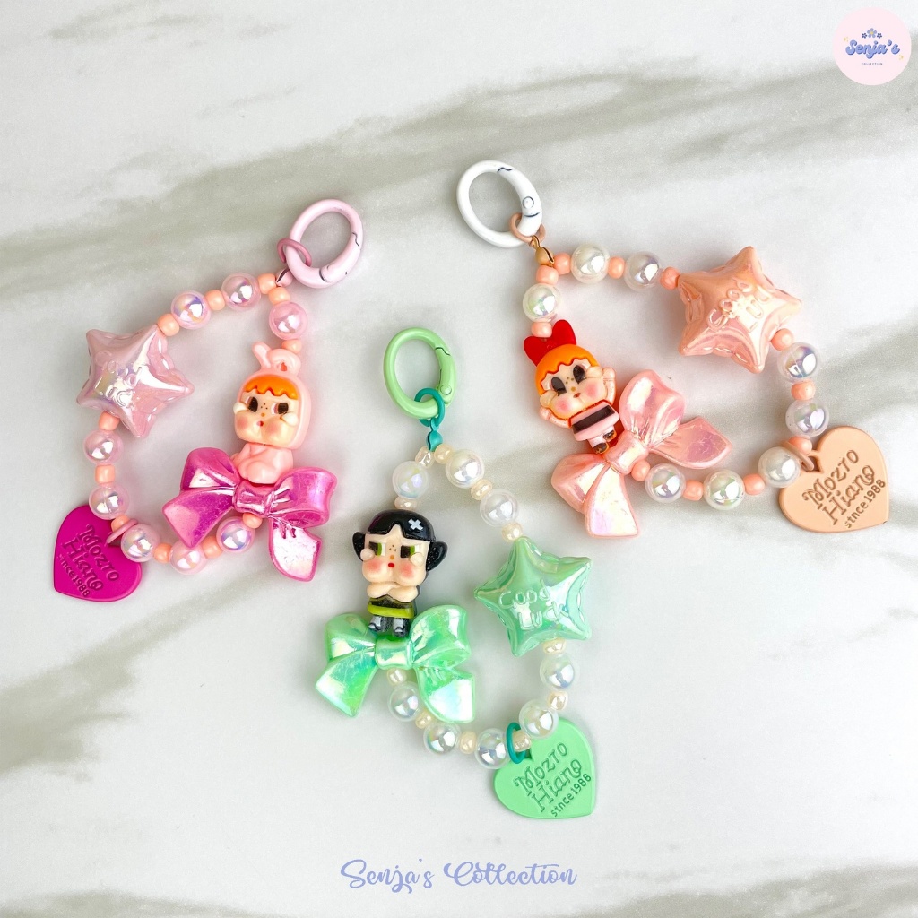 Jual Powerpuff Girls Keychain / Powerpuff Girls x Crybaby / Phone Charm ...