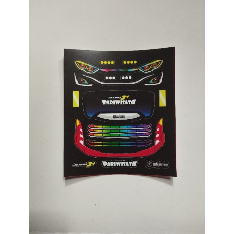Jual Stiker lampu miniatur bus jb5 RBG dan jb3 RGB | Shopee Indonesia