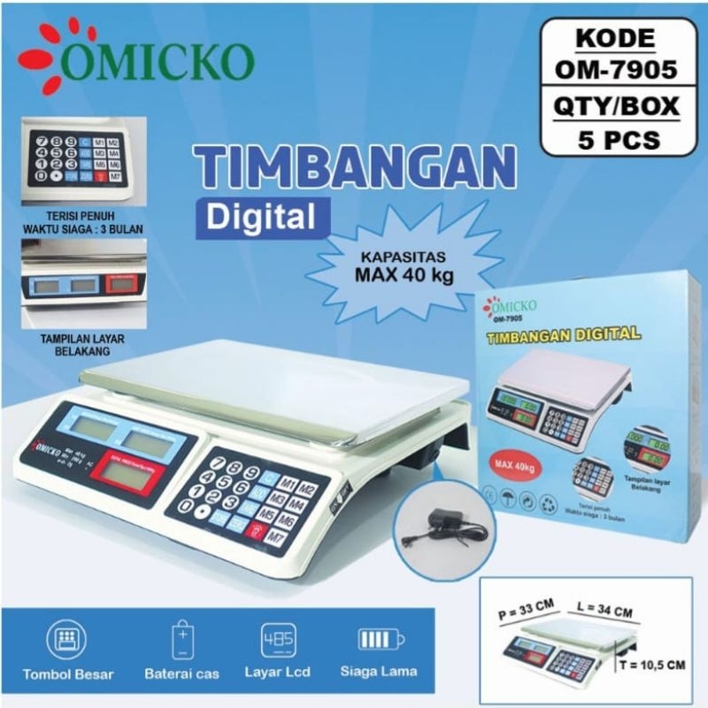 Jual AV-timbangan digital besi 40kg | Shopee Indonesia