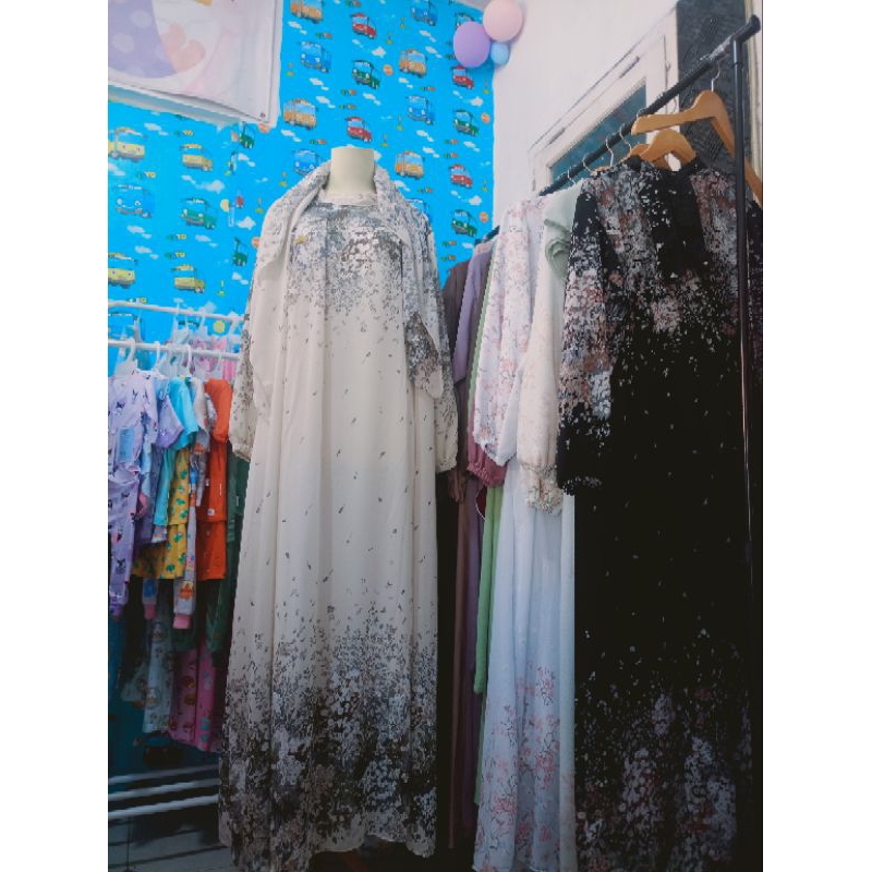 Jual gamis ceruty mix puring | Shopee Indonesia