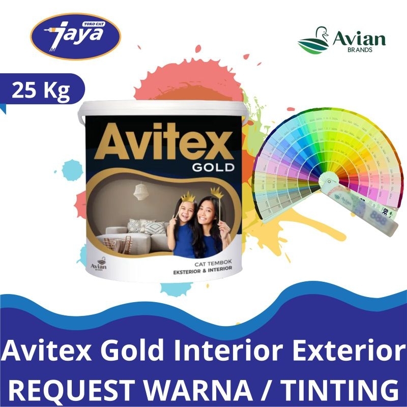 Jual Cat Tembok Avitex Gold Interior & Exterior 25Kg 25 Kg / 20Kg 20 Kg ...