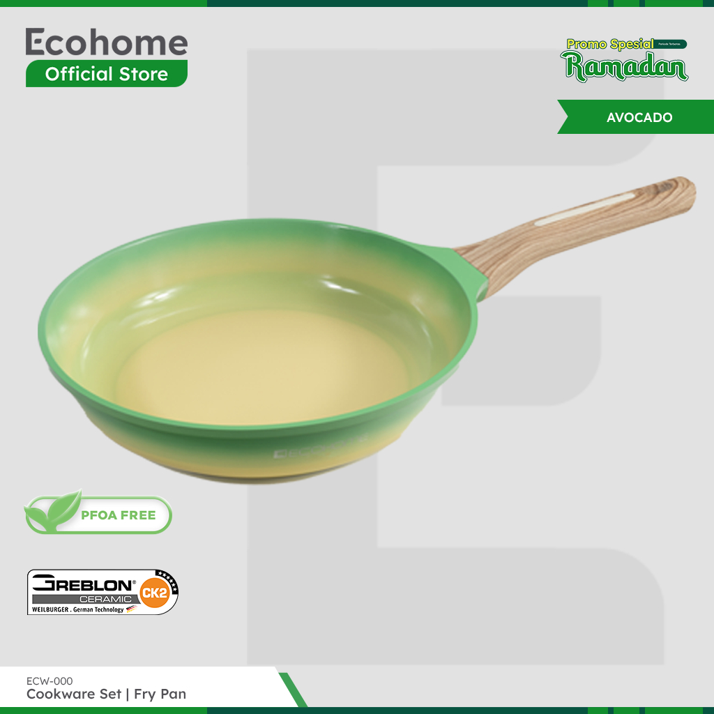 Jual ECOHOME COOKWARE | Fry Pan 28 cm | Ceramic Coating | Anti Lengket ...