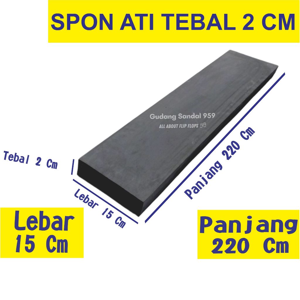 Jual SPON ATI / BUSA ATI TEBAL 2 CM HITAM UKURAN LEBAR 15 CM X PANJANG ...