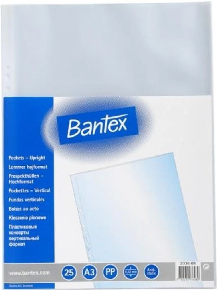 Jual Bantex Pocket Sheet Protector 2036 A3 0,12MM | Shopee Indonesia