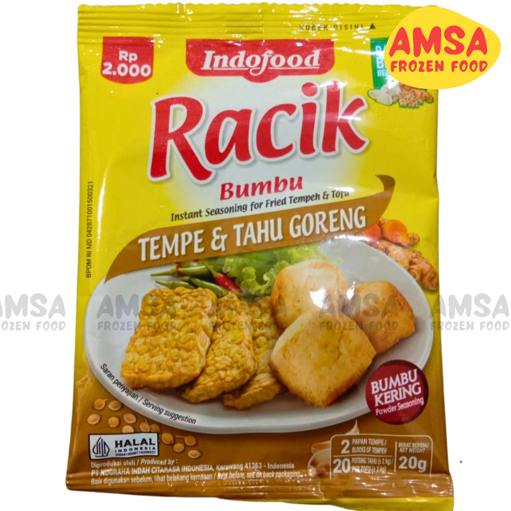 Jual Indofood bumbu Racik Tempe Dan Tahu Goreng 20 gr | Shopee Indonesia