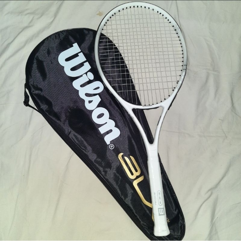 Jual Raket Tenis Tennis Wilson Ncode White Putih | Shopee Indonesia
