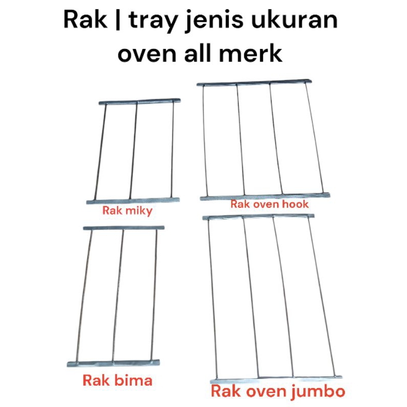 Jual RAK | TRAY OVEN ISI 3PCS | RAK BIMA&RAK MIKY&RAK HOOK all size ...