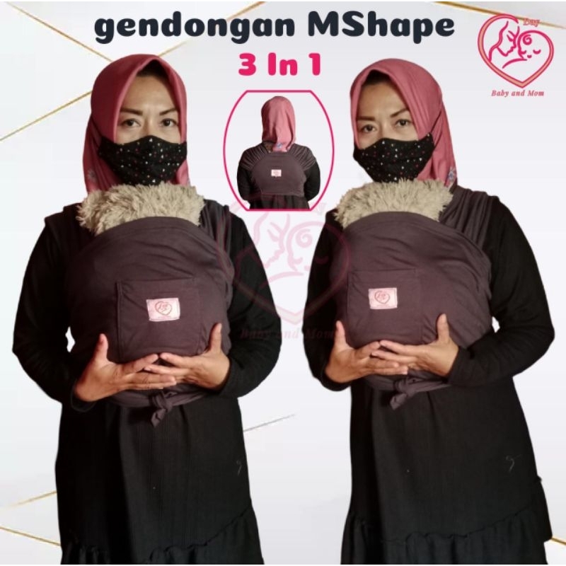 Jual Gendongan Mshape 3in1 baby wrap | Shopee Indonesia