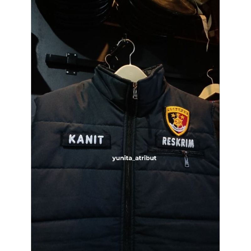 Jual CUSTOM COSTUM JACKET JAKET ROMPI POLISI WARNA HITAM BAHAN TEBAL ...