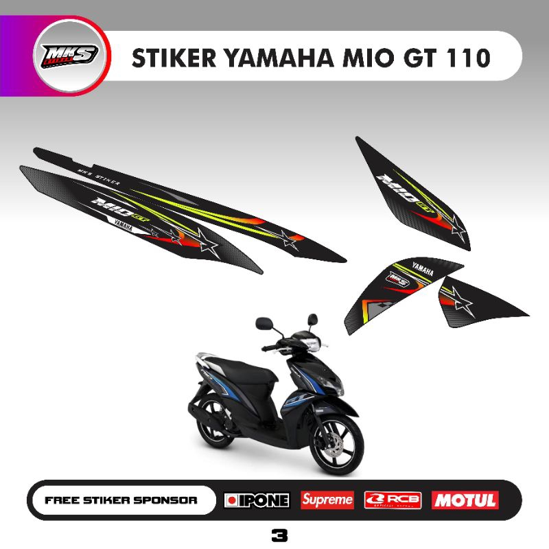 Jual Stiker MIO GT 110 - Striping MIO GT 110 - Decal MIO GT 110 ...