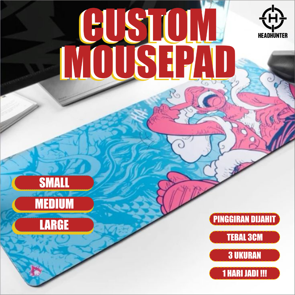 Jual Custom MOUSE PAD MOUSEPAD ukuran 70 x 30 cm, 28 x 25 cm, 22 x 18 ...
