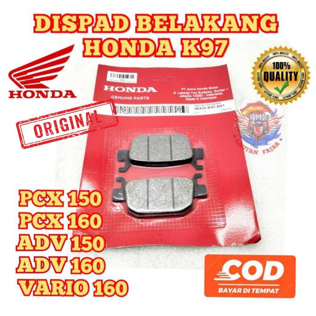 Jual Dispad belakang Honda K97 kampas rem cakram belakang pcx 150 pcx 160 Adv 150 Adv 160 Vario ...