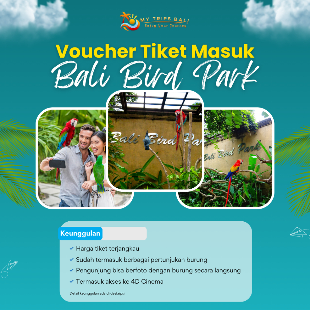 Jual Voucher Tiket Masuk Bali Bird Park Dewasa & Anak - Termasuk Pertunjukan & 4D Cinema ...