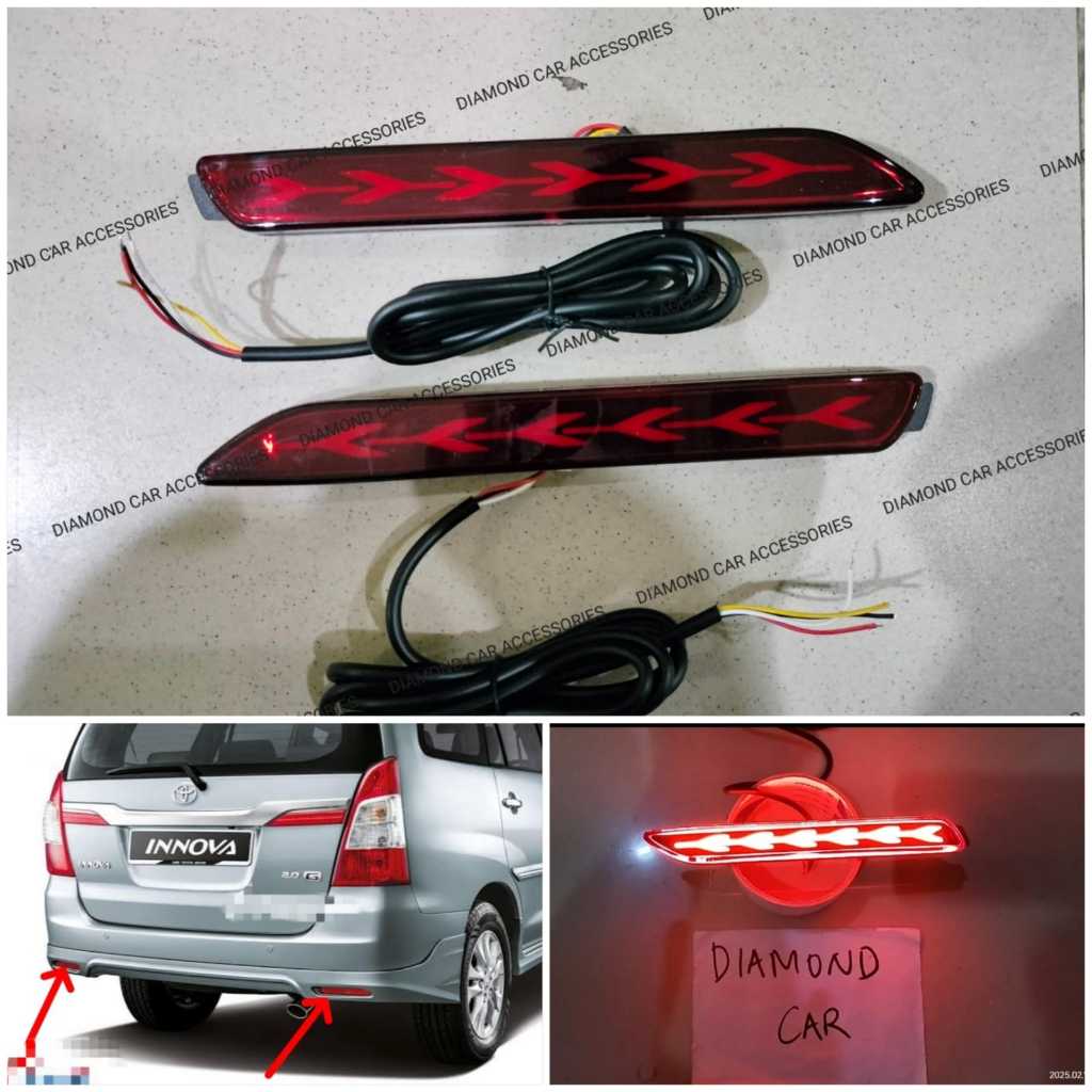 Jual Lampu Reflektor Bemper Belakang Innova 2010-2015 | Shopee Indonesia