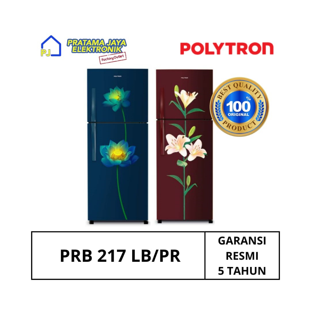 Jual POLYTRON KULKAS 2 PINTU PRB 217 PR/LB | Shopee Indonesia