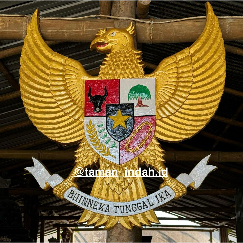 Jual Relief Burung Garuda Pancasila Bahan Beton GRC Uk. 100cm x 100cm ...