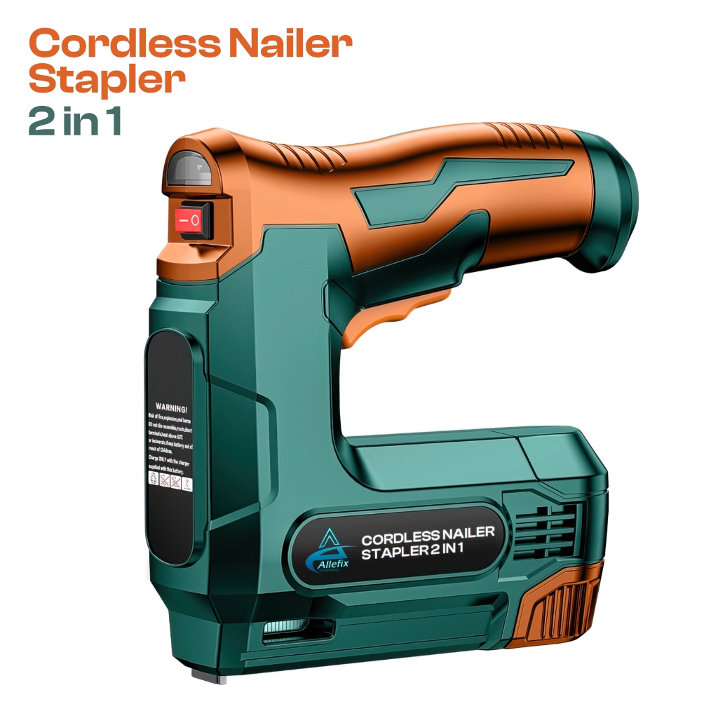 Jual Stapler Nailer 2 In1 Mesin Paku Staples Tembak Multifungsi Free USB Type C 6816 | Shopee ...