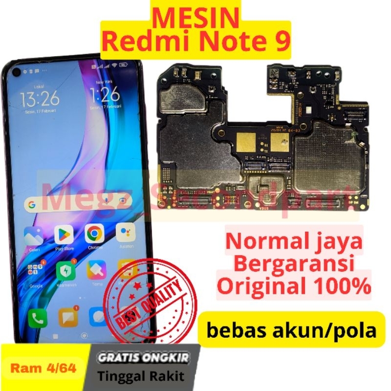 Jual Mesin Redmi Note 9 Normal jaya perawan tested Mesin Xiaomi Renot 9 ...