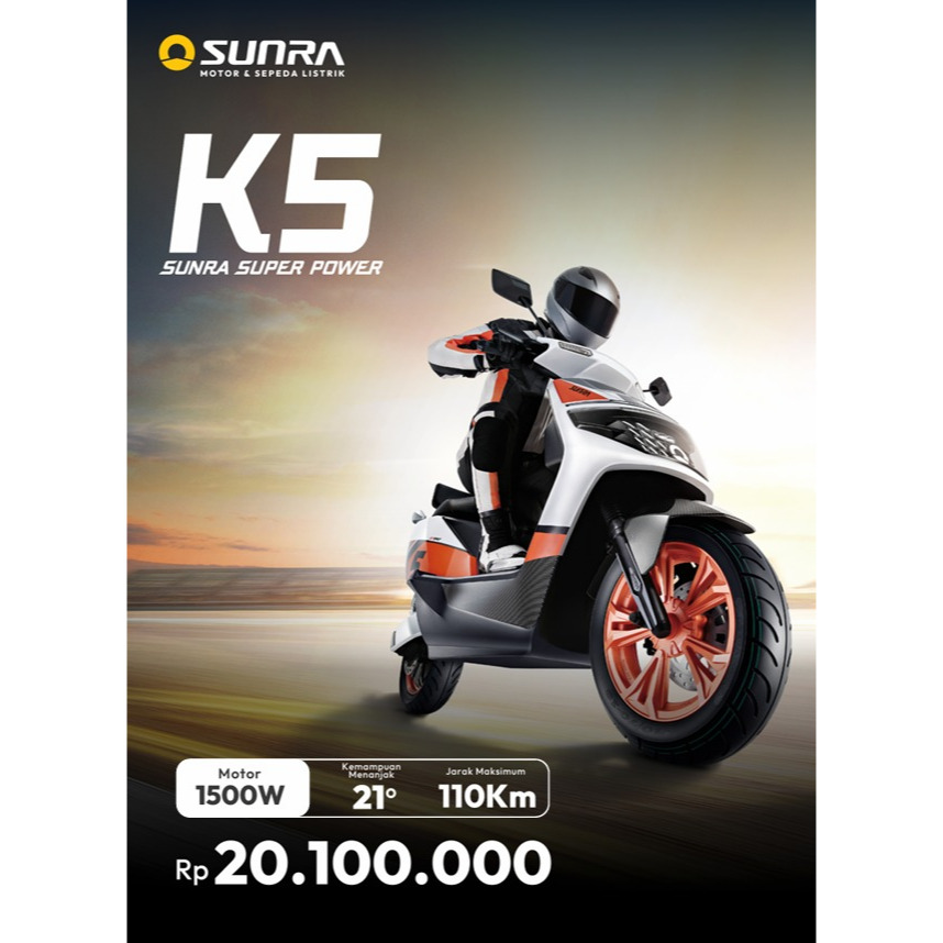 Jual Sunra K5 1500W Motor Listrik | Shopee Indonesia